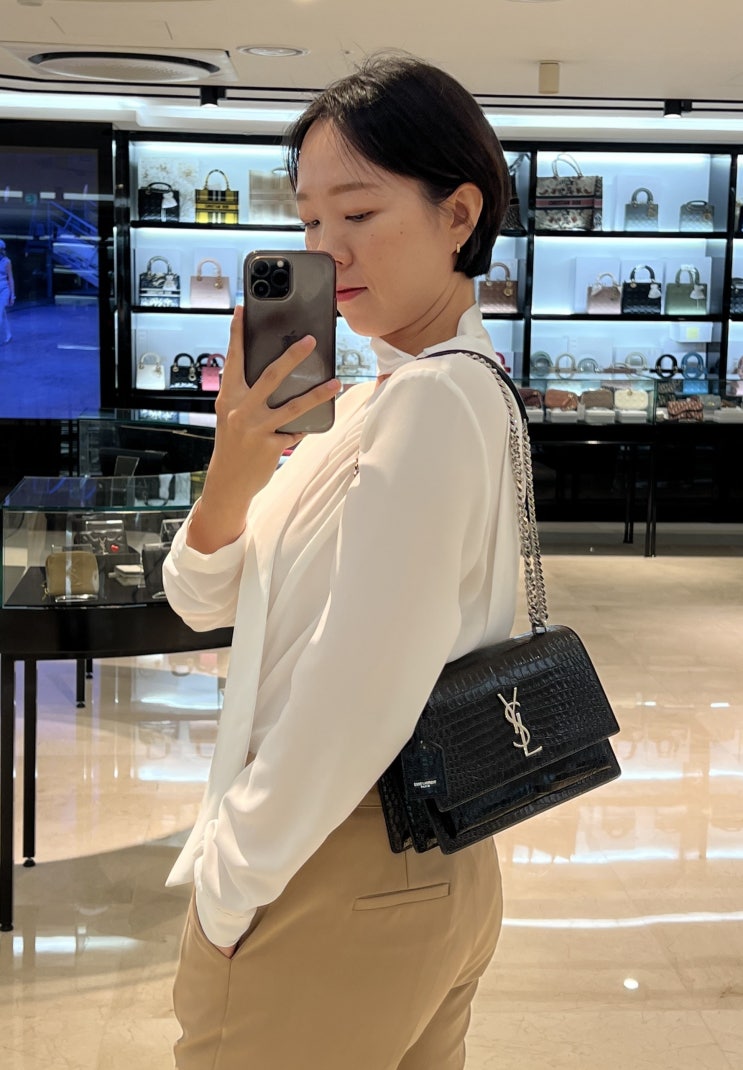 입생로랑 가방 가격 할인 받다 생로랑 여자 명품 가방 특템 후기 네이버 블로그