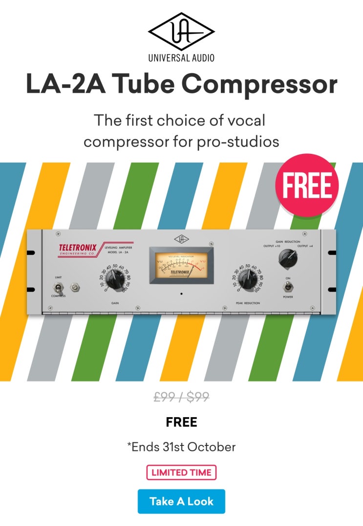 UAD TELETRONIX® LA-2A Classic Leveling Amplifier (Tube Compressor) 무료 ...