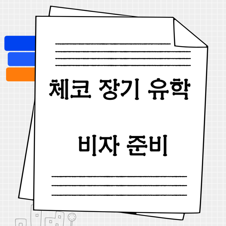 체코 장기 유학 비자 준비 네이버 블로그