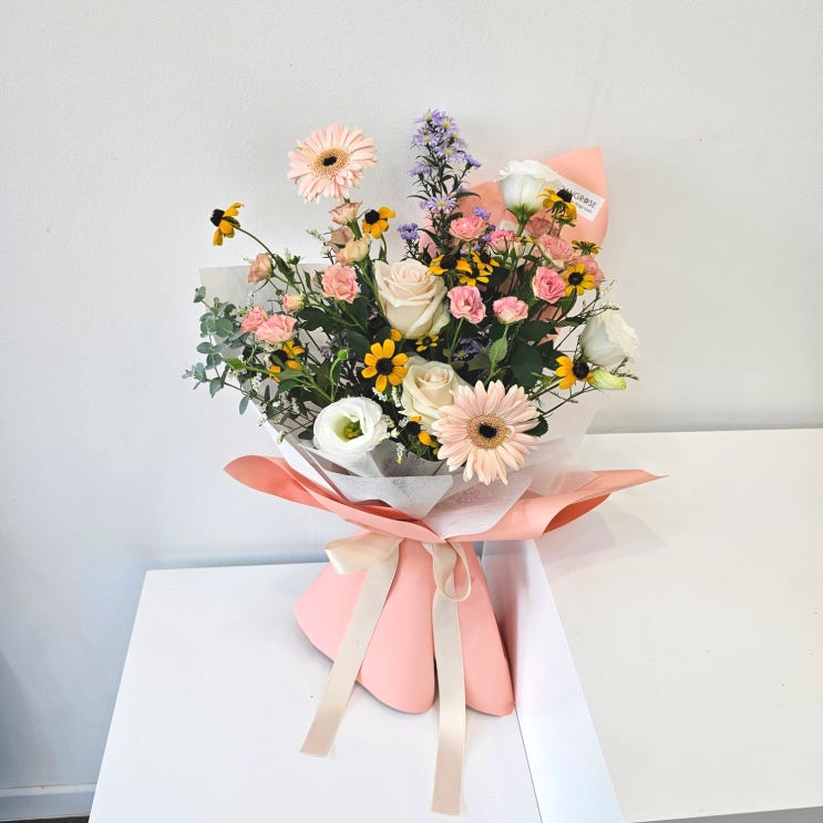 Mariangrose 핑크 메인 꽃다발 여자친구 생일 선물 기념일 꽃배달 수원꽃집 행궁동꽃집 팔달구꽃배달