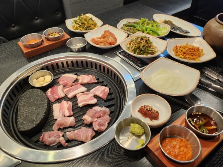 진주 평거동 맛집 고기원칙 숙성고기조개알탕아이스크림 무료 네이버 블로그