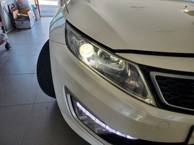 (전주 익산 군산)자동차재생나라 k5 하이브리드 hid타입 수입반사판 교환 작업 : 네이버 블로그