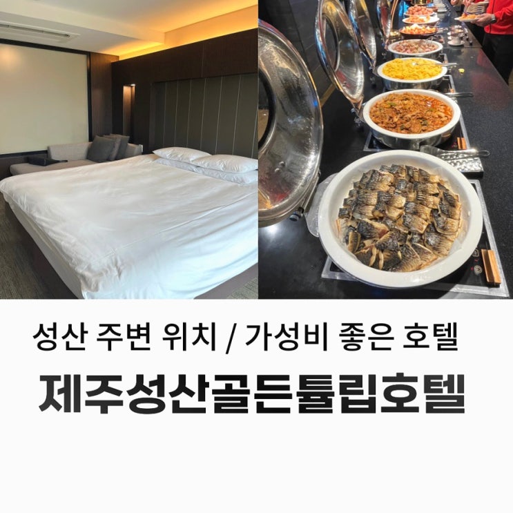 제주 성산일출봉 주변 위치성 좋은 제주성산골든튤립호텔 룸 컨디션 조식 내돈내산 네이버 블로그