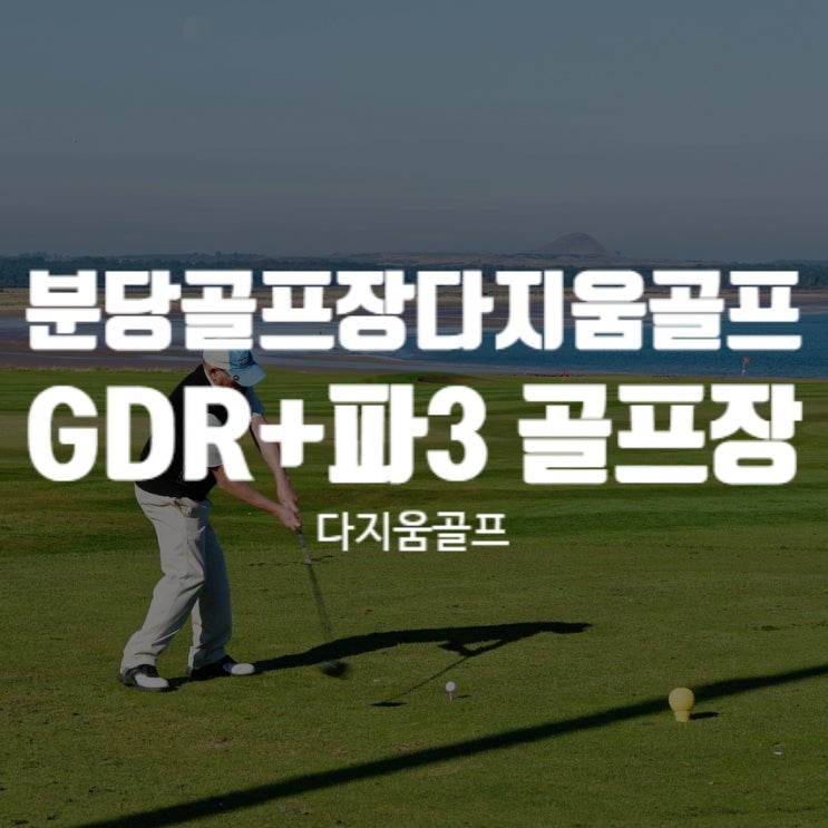 분당골프장 다지움골프 GDR+ 파3 골프장 : 네이버 블로그