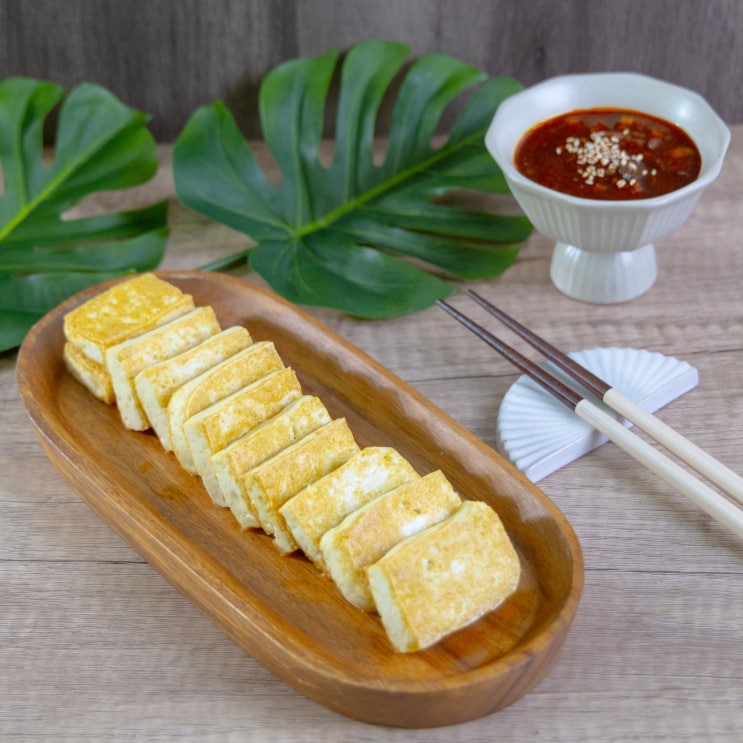 들기름 두부부침 간장소스 양념장 두부부침 하는법 직장인 도시락반찬 메뉴 : 네이버 블로그