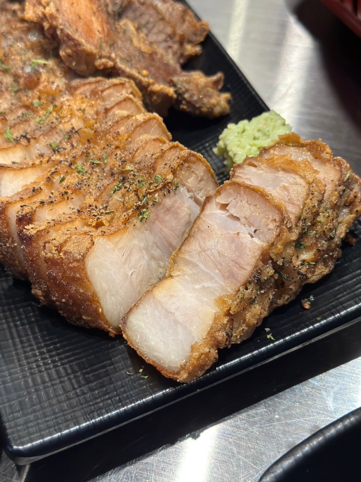 인천대입구역 맛집 송도 타임스페이스 맛집 더더 수육튀김에 비빔면 조합 취향저격 탕탕 네이버 블로그