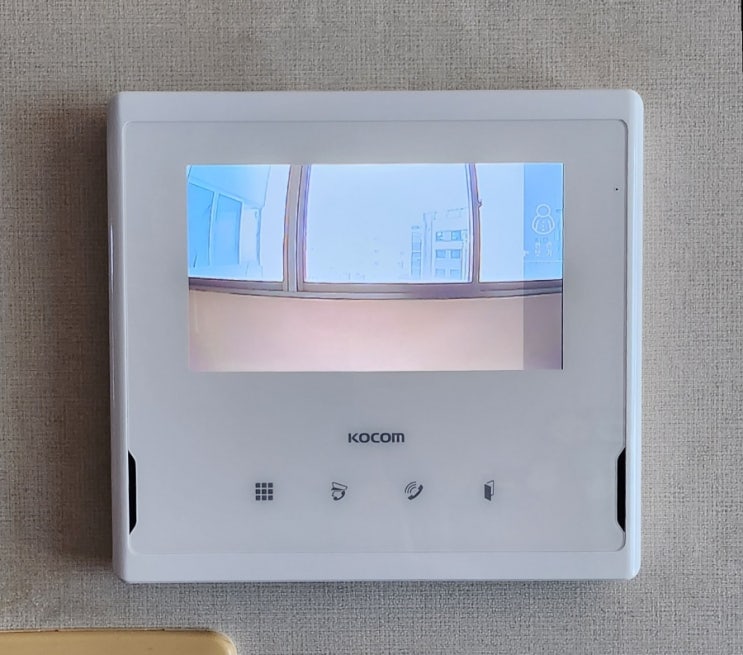 경주 동천동 삼성아파트 코콤 비디오폰(KCV-S701) 설치 : 네이버 블로그