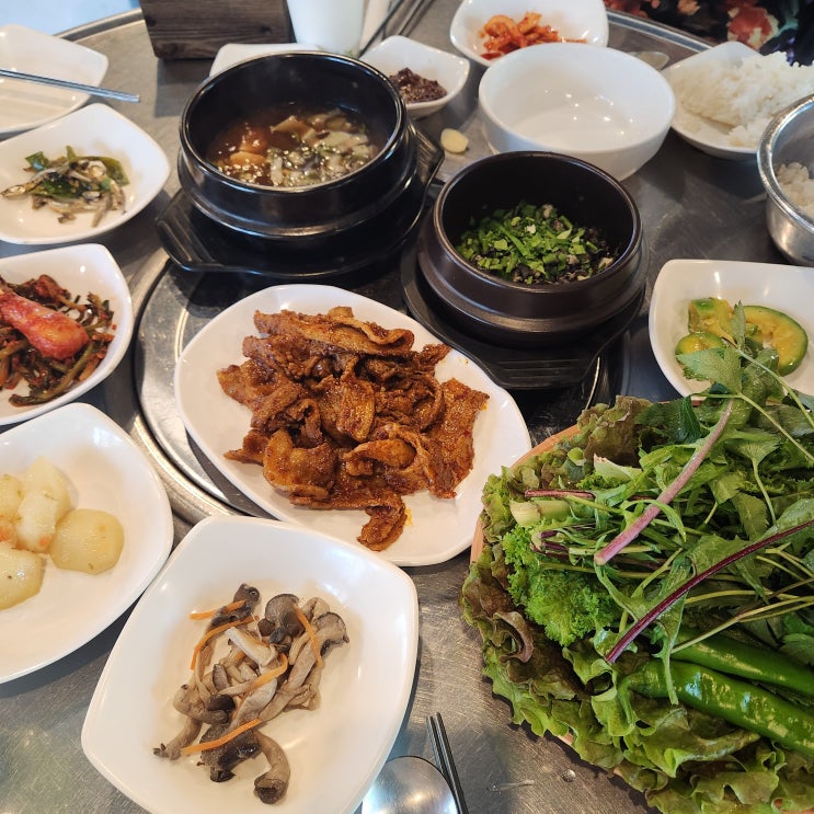 경기포천 아트밸리 맛집 직화불고기와 우렁이쌈밥 먹쇠연탄구이 네이버 블로그