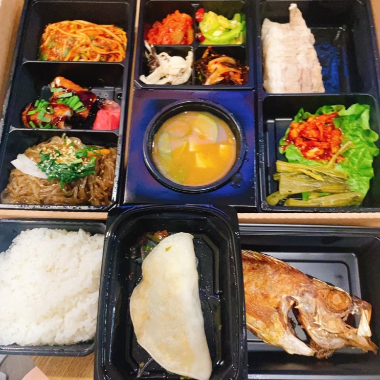 기장맛집 풍원장 시골밥상 보쌈 도시락 배달의민족 배달후기 네이버 블로그