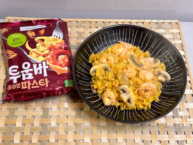 풀무원신상 듀럼밀 투움바 파스타 꾸덕한 식감의 매콤한 파스타 만들기 네이버 블로그