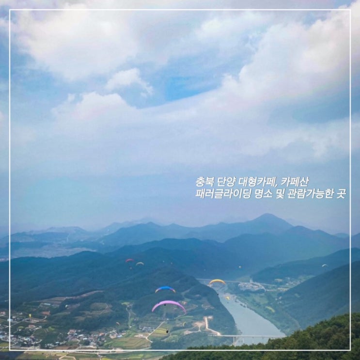 충북 단양 대형카페 카페산 패러글라이딩 명소 및 관람가능한 곳 네이버 블로그