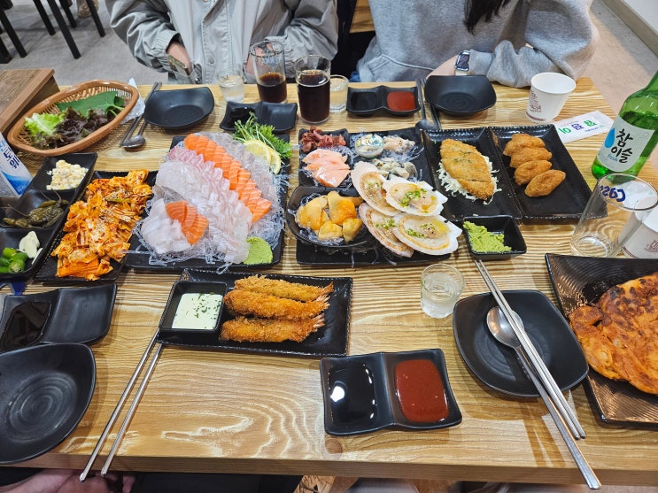 인천심곡동 서구청 가성비 횟집 셀프 김치전 탁옥로92회 Feat 소주 2900원 네이버 블로그