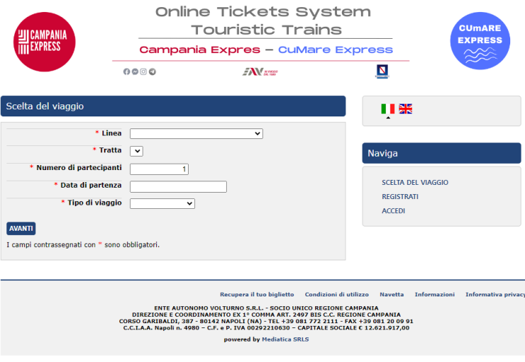 이탈리아 여행 준비하기 #5. 캄파니아 익스프레스(Campania express) 나폴리 - 소렌토 예약하기 : 네이버 블로그