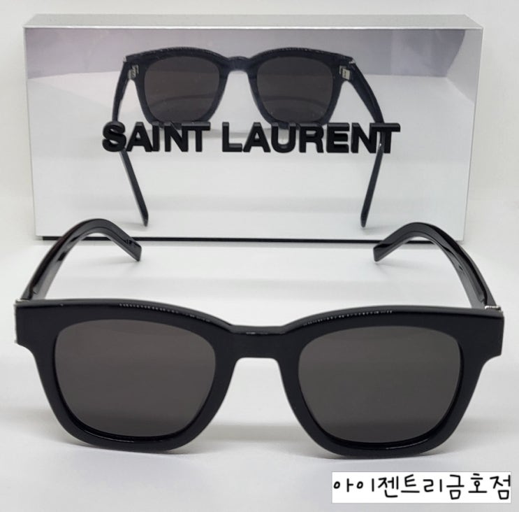 생로랑 블랙 스퀘어 선글라스 SL M124/생로랑 공식 판매처 : 네이버 블로그