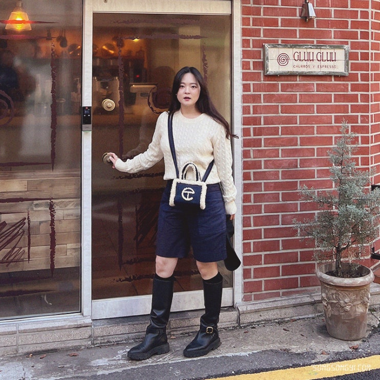 Ugg X Telfar 텔파 어그 데님 가방 스몰 착샷 미국 공홈 직구 네이버 블로그