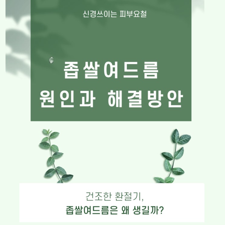 좁쌀여드름 없애는 법 신경 쓰이는 피부 요철 그 원인과 해결 방안 네이버 블로그