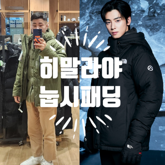 겨울 한파용 노스페이스 히말라야패딩카모자켓 실착해 봤어요 네이버 블로그