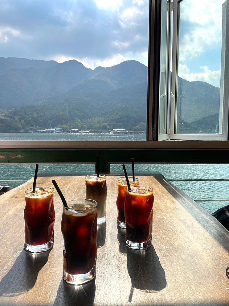 청평 선셋크루즈 : 우연히 발견한 북한강뷰 청평호 카페 : 네이버 블로그