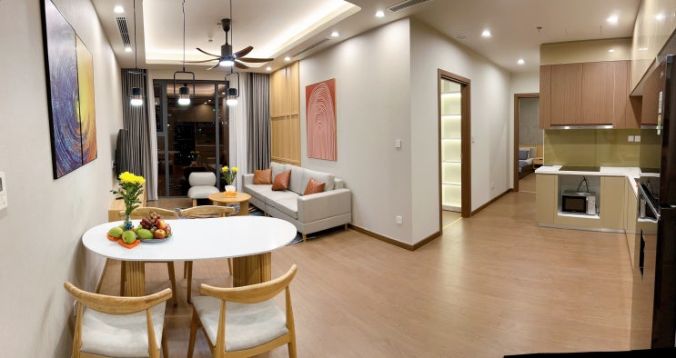 [ 하노이 아파트 임대 월세 ] The Matrixone / A동 / 방 3 개 / 화장실 2개 / 3100만동 / 풀옵션 ...