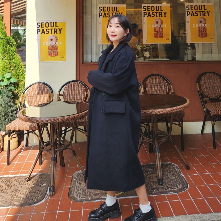 마롭신상 오버핏 겨울롱코트 추천 여자겨울코디 데이트룩 네이버 블로그