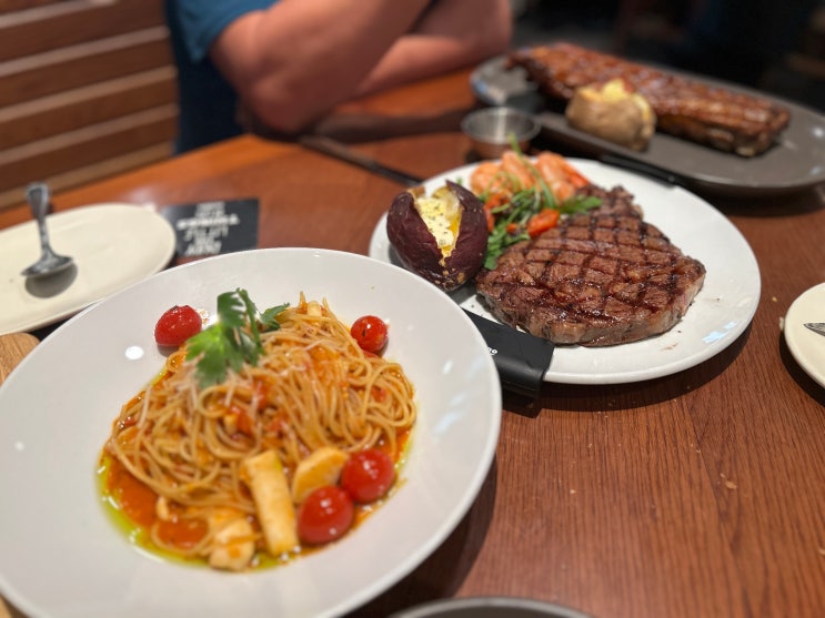 청주지웰시티 맛집 아웃백 스테이크하우스 청주점 Feat 블랙라벨 패밀리 세트 네이버 블로그