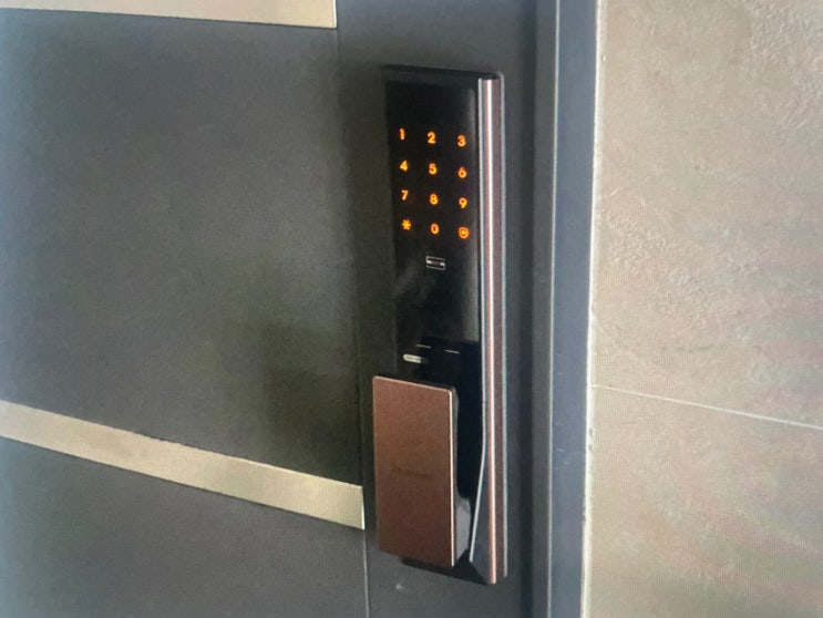 광주 직방도어락 SHP-DP751 내방동 아파트 시공기 : 네이버 블로그