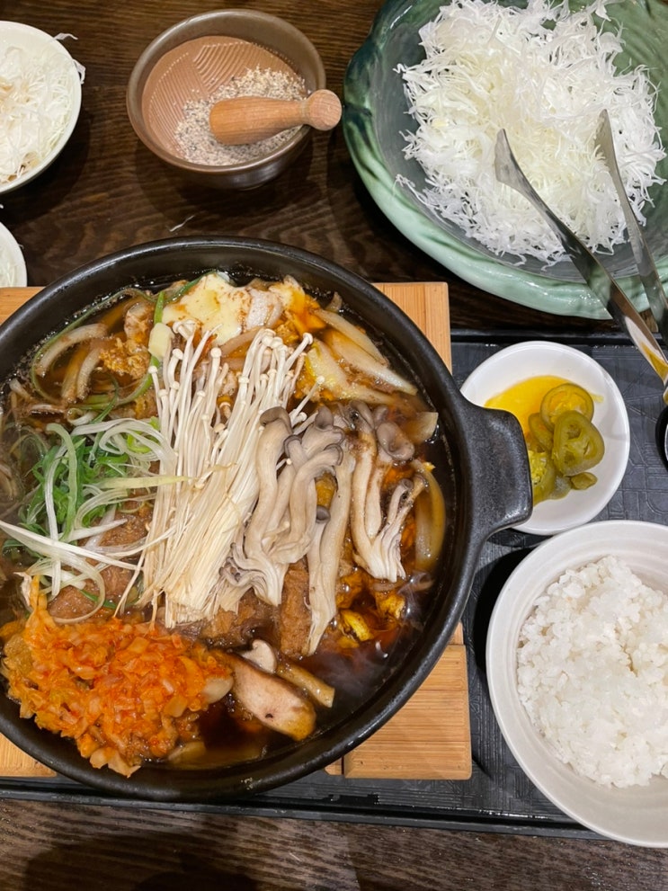 고양 스타필드 맛집 사보텐 바삭 돈까스와 깔끔한 카츠나베의 조합 네이버 블로그
