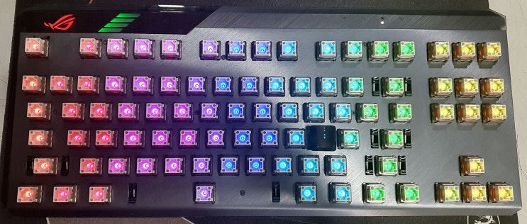 아수스 ASUS 로그 크레이모어2 광축 기계식키보드 스위치인식불량 : 네이버 블로그