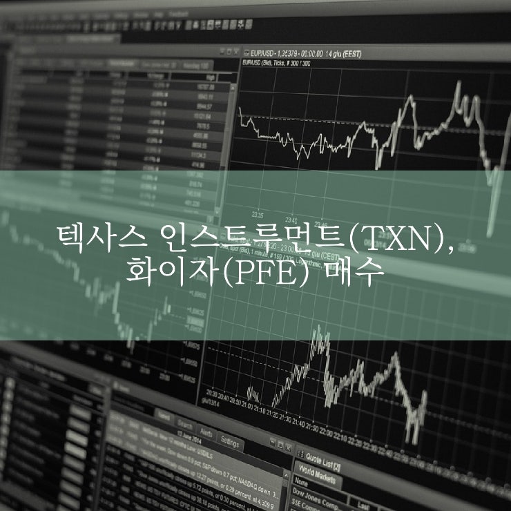 텍사스인스트루먼트(TXN), 화이자(PFE) 매수 : 네이버 블로그