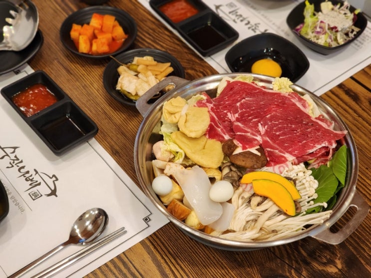 잠실 석촌호수 맛집 수작나베 석촌점에서 시원한 국물의 스키야키 네이버 블로그