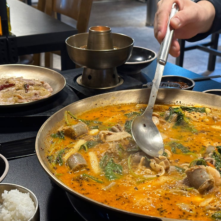 온천장 국밥 맛집 국물이 끝내줬던 순대전골 수백당 온천장점 네이버 블로그