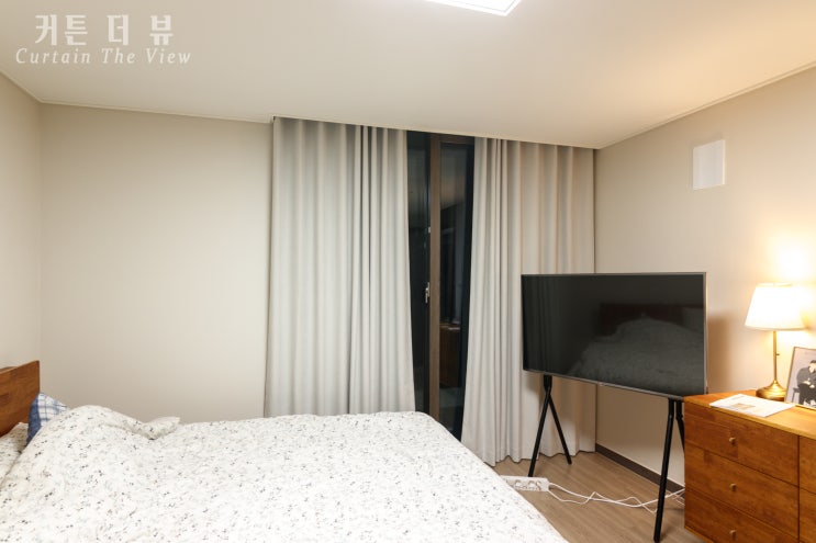 검단커튼 100프로 완벽차단암막 웜그레이컬러 And 거실 고밀도 차르르 쉬폰커튼 예미지 더시그너스 한신더휴 네이버 블로그