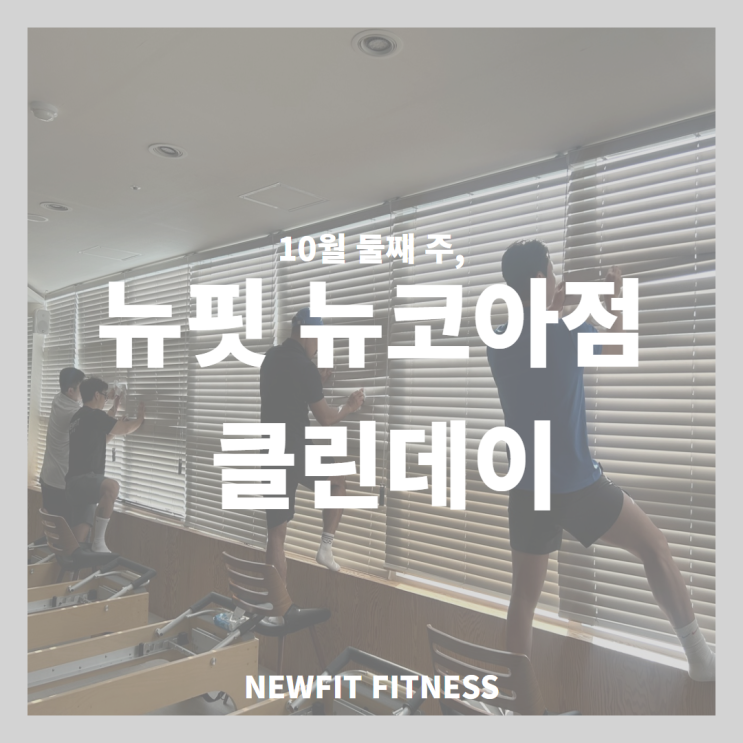 울산 헬스장 뉴핏 뉴코아점 클린데이💗 네이버 블로그