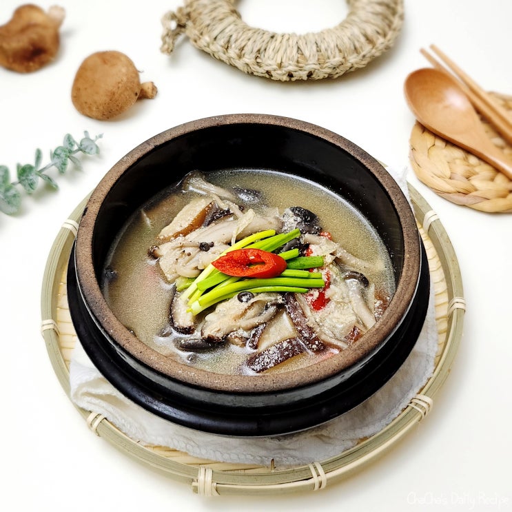 표고버섯 들깨탕 구수한 생표고버섯 들깨가루 요리 : 네이버 블로그