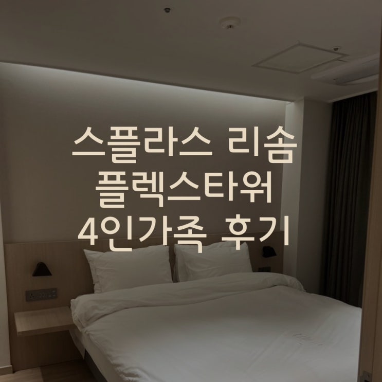 덕산 스플라스 리솜 플렉스타워 사우나 후기덕산워터파크 백종원 예산시장 근처 숙소 네이버 블로그
