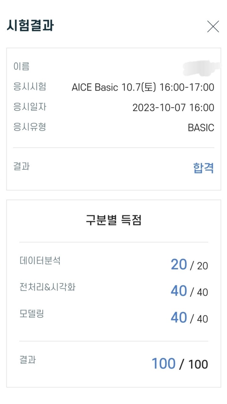 AICE BASIC 합격후기 : 네이버 블로그