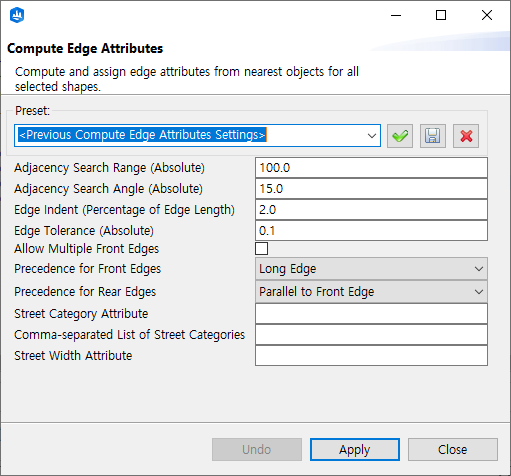 16] Shape 메뉴 3 - Compute Edge Attributes : 네이버 블로그
