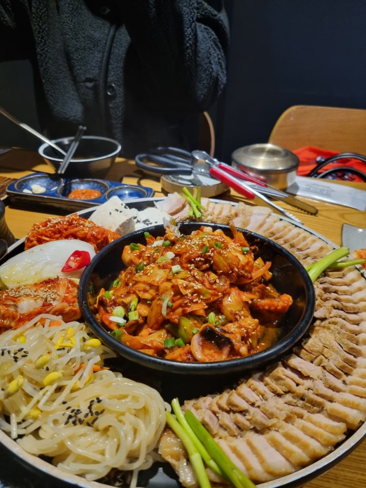 명지 국제 신도시 보쌈 수육 한상 차림을 만날 수 있는 명지첫집 네이버 블로그