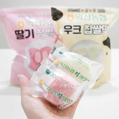 익산농협 떡방앗간 생크림찹쌀떡 딸기 우크 온라인 구매 후기 네이버 블로그