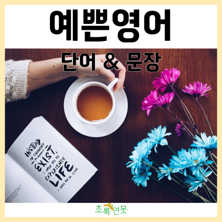 예쁜 영어단어 긍정적인 영어문장 확언 짧은 인생명언 네이버 블로그