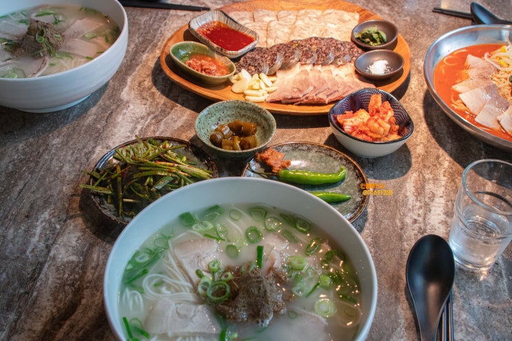 제주공항 근처 고기국수 맛집 노형동 제주부엌 국수세트 순대 돔베 편육 후기 메뉴 가격 주차 네이버 블로그