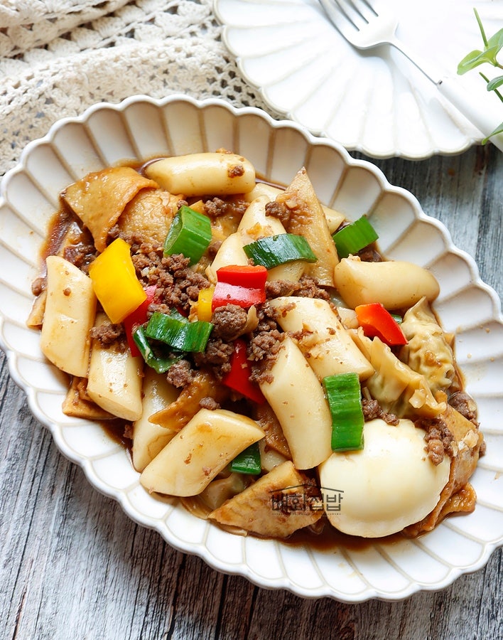 백종원 간장떡볶이 레시피 소스 쌀떡볶이 소고기 안매운 떡볶이 만들기 양념 재료 네이버 블로그