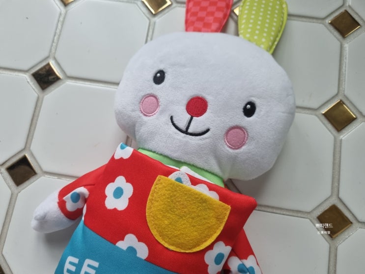 오감자극 헝겊책 블루래빗 아기 장난감 애착인형 네이버 블로그