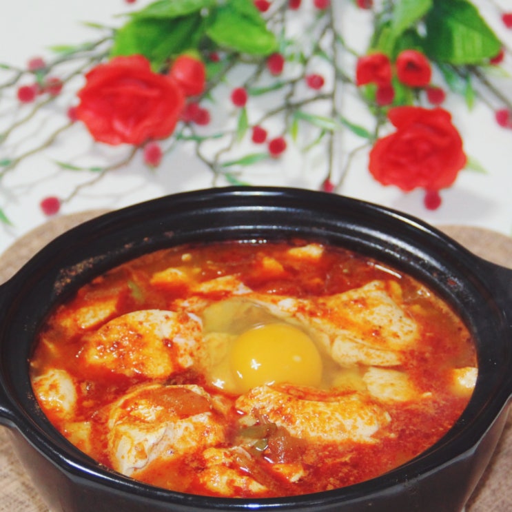 맛있고 칼칼한 국물요리 오징어순두부찌개 만드는법 네이버 블로그