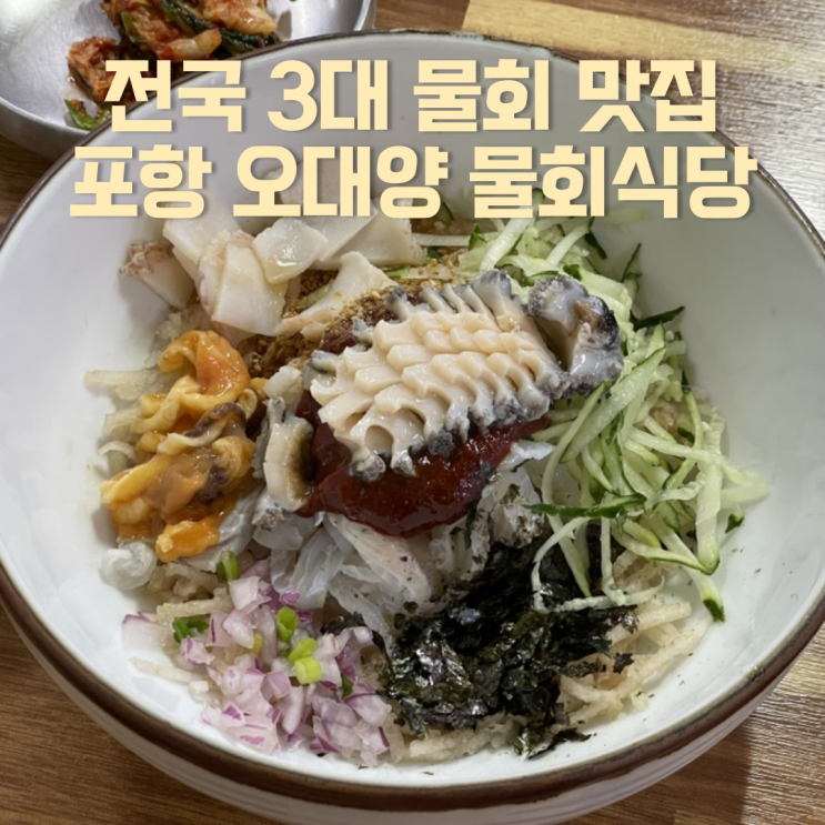 부산 가는길 포항에 들러 점심으로 물회먹기 포항 오대양물회 식당 네이버 블로그