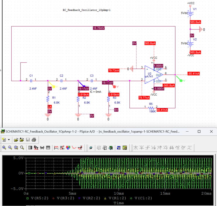 RC 이상형 발진기 - OpAmp 대체 (1차수정) : 네이버 블로그