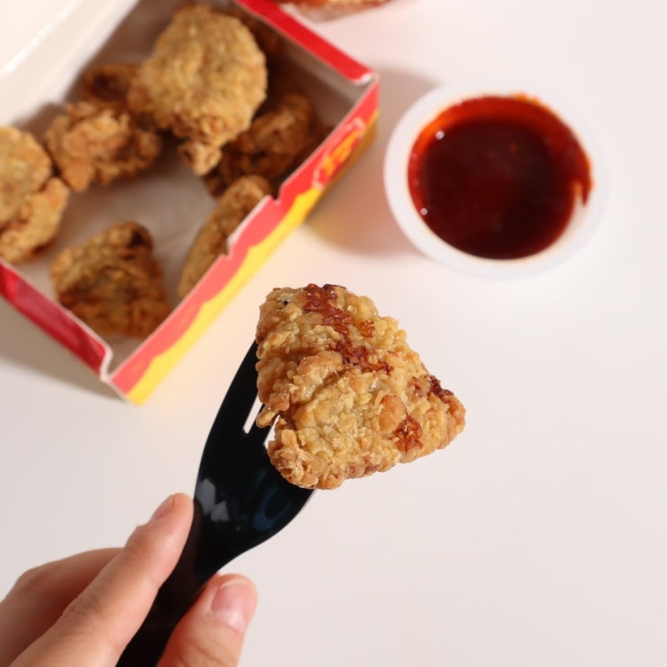 롯데리아 신메뉴 깡돼후 돼지후라이드 내돈내산 솔직후기.. (양 실화?) : 네이버 블로그