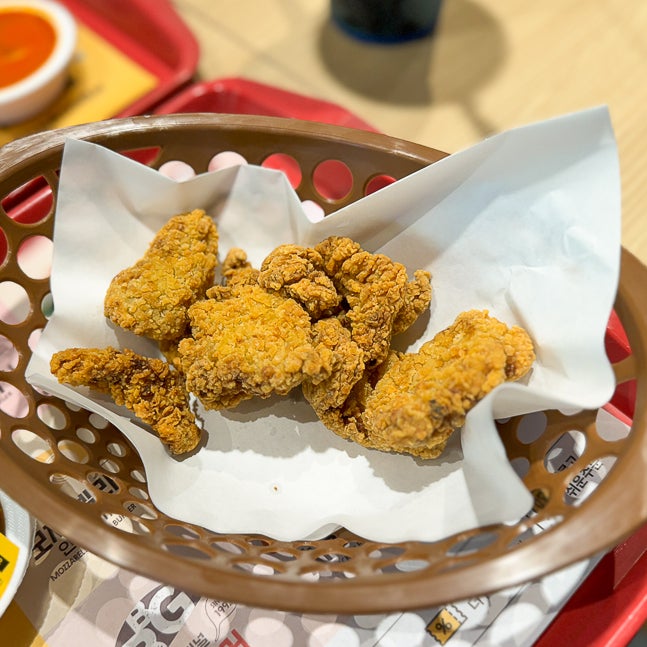 롯데리아 깡돼후 돼지후라이드 맛보다 feat. 신메뉴 : 네이버 블로그