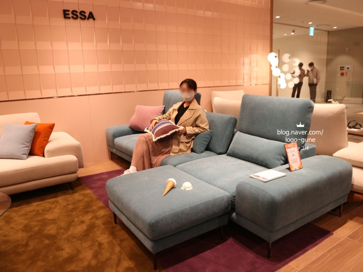 에싸 신세계백화점 경기점에서 패브릭소파 만나봤어요 : 네이버 블로그