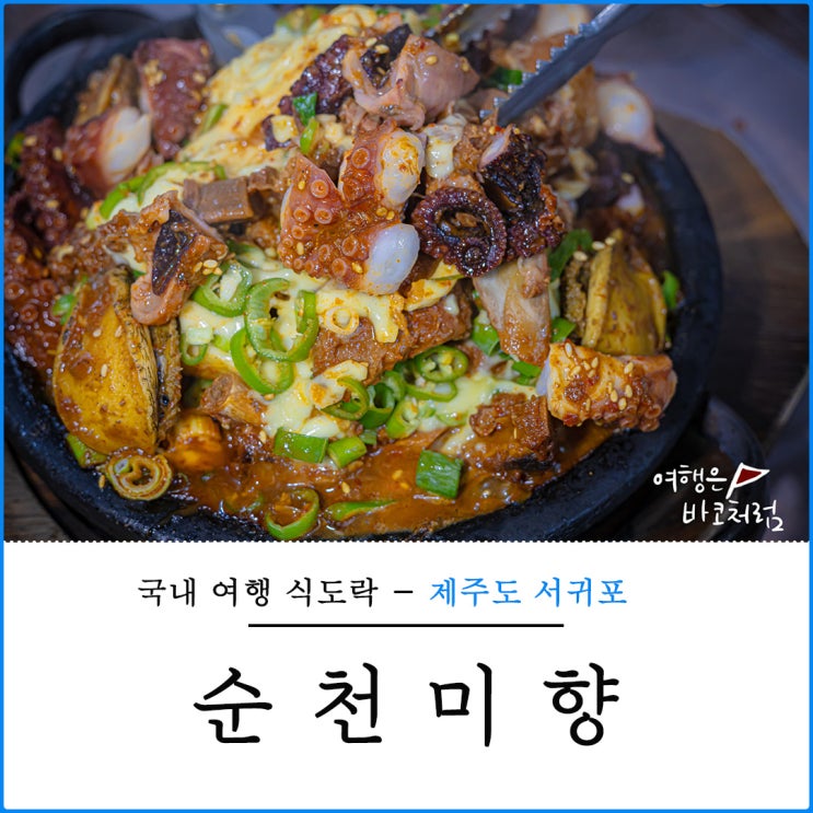제주도 산방산 맛집 순천미향 제주 서귀포 문어 삼합 추천 네이버 블로그